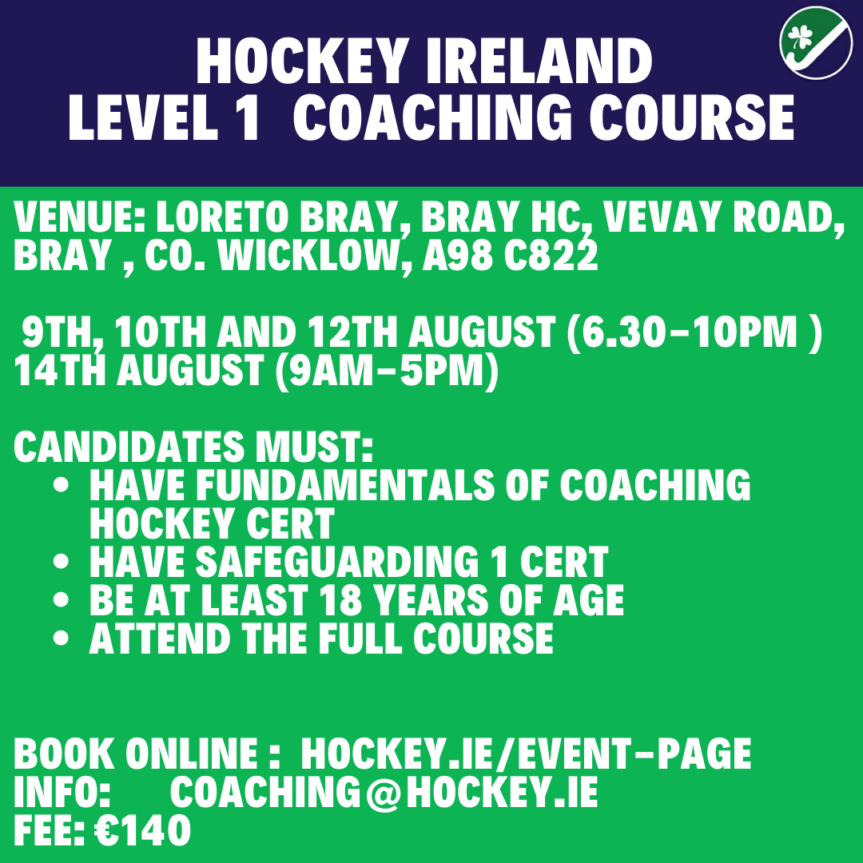 Level 1 Coaching course – Avoca Hockey Club